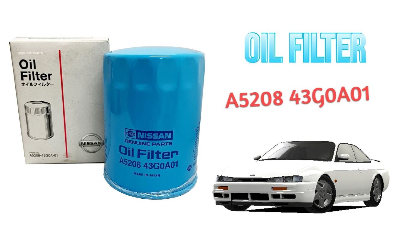 Genuine Nissan OEM Engine Oil Filter A5208-43G0A01 w/ Gasket Washer ...