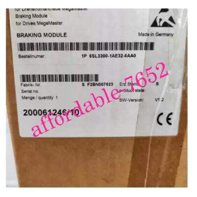 New Siemens SINAMICS BRAKING MODULE 6SL3300-1AH32-5AA0 DHL or FedEX | eBay