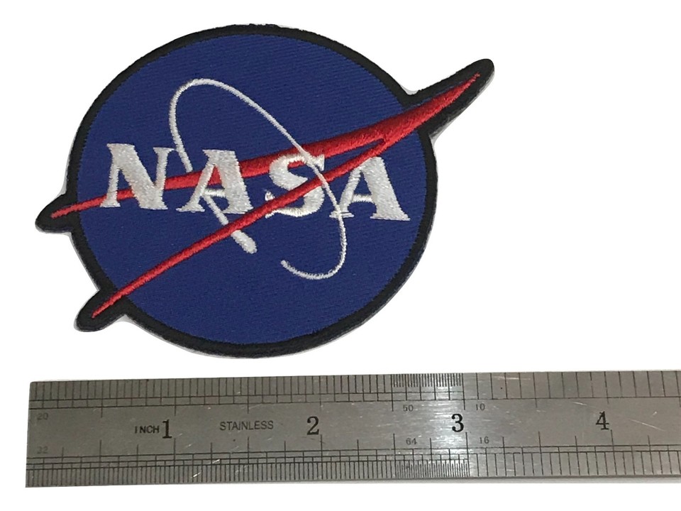 NASA Logo Space Shuttle Iron-On Patch for Sleeve and Pocket Embroidered ...