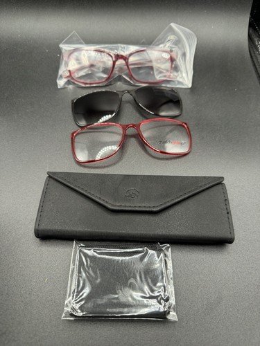 SWITCH AND GO SWITCHABLE BY SOJOURN +1.50 017-c1 AUTHENTIC EYEGLASSES W ...