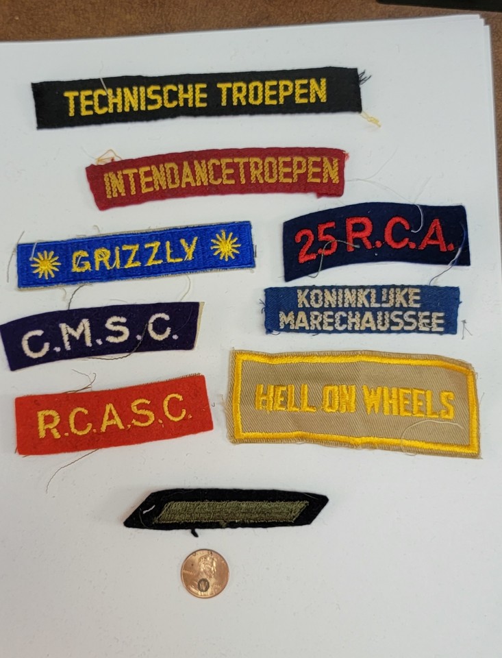 Lot of 8 Dutch US Canadian Military Embroidered Patches Shoulder Patch ...