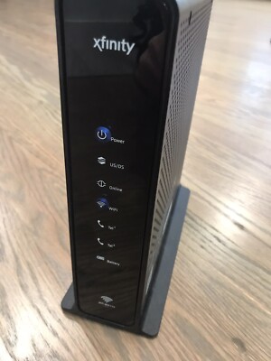 Xfinity Modem Router Arris TG862G/CT (Power Cord and Backup Battery ...