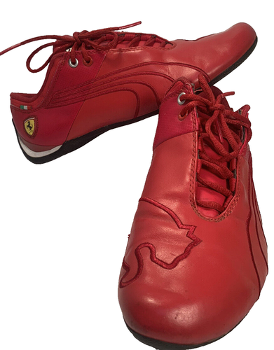 Puma Ferrari Red Racing Shoes Size 8 | eBay
