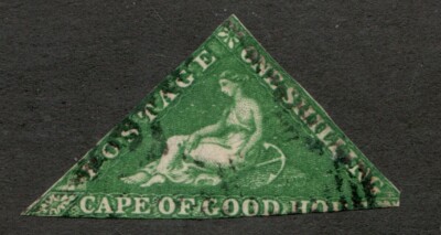 1863 Cape of Good Hope - Sc# 15 (granular ink type) - 1sh - Used - Cv ...