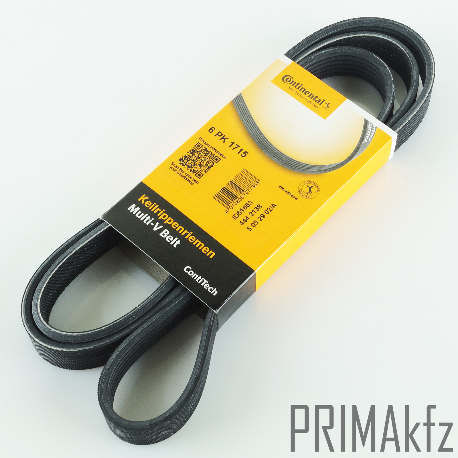 CONTI 6PK1715 Keilrippenriemen für Opel 1.7 CDTI Ford 1.8 TDCi VW LT 2. ...