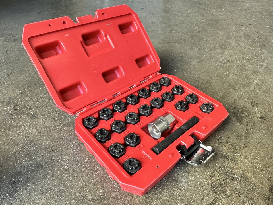 22PCS Wheel Lock Nut Socket Keys 4 VW VAG Volkswagen Anti-Theft Lug Nut ...