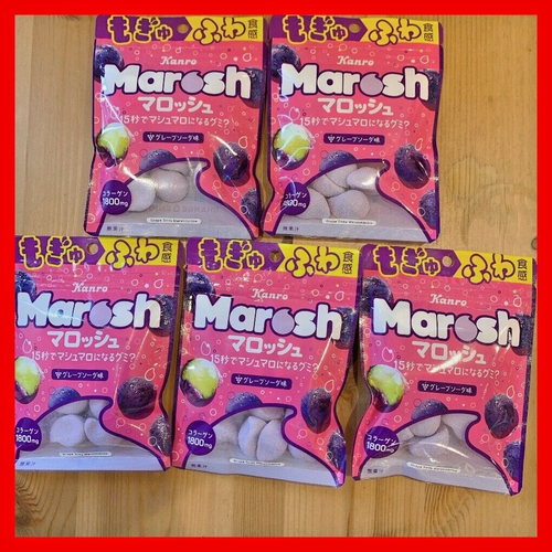Japanese popular Sweets Candy Kanro Marosh grape soda flavor×5bags | eBay