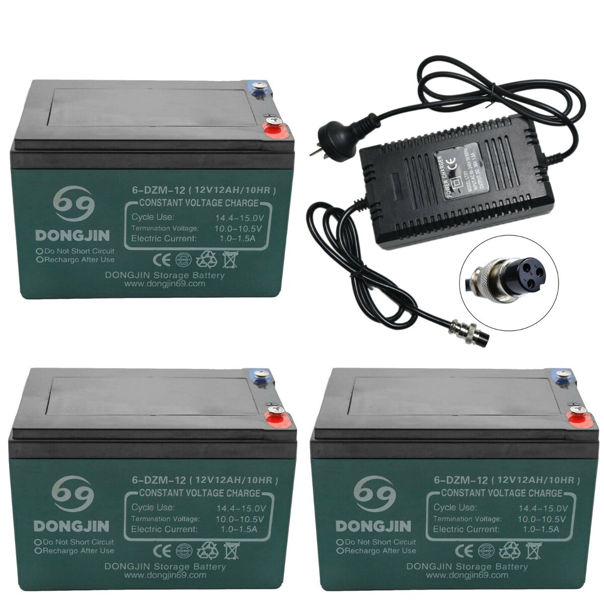 12V 12Ah Battery 6-DZM-12 for Electric Bicycle ATV Quad Scooter Razor Go Kart | eBay