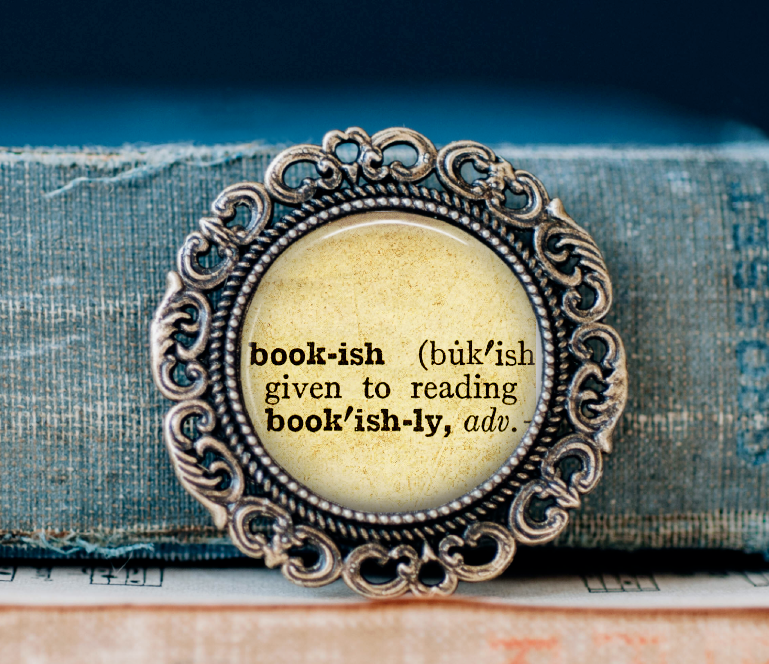 Bookish Dictionary Word Meaning Brooch Pin - Book Lovers Jewellery ...