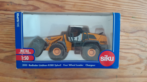 SIKU 3533 CHARGEUR LIEBHERR R 580 NEUF 1/50 | eBay