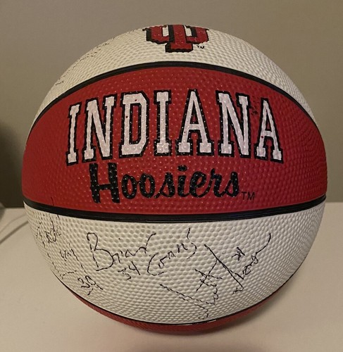 1992-93 IU INDIANA UNIVERSITY HOOSIERS TEAM SIGNED AUTOGRAPH BASKETBALL ...