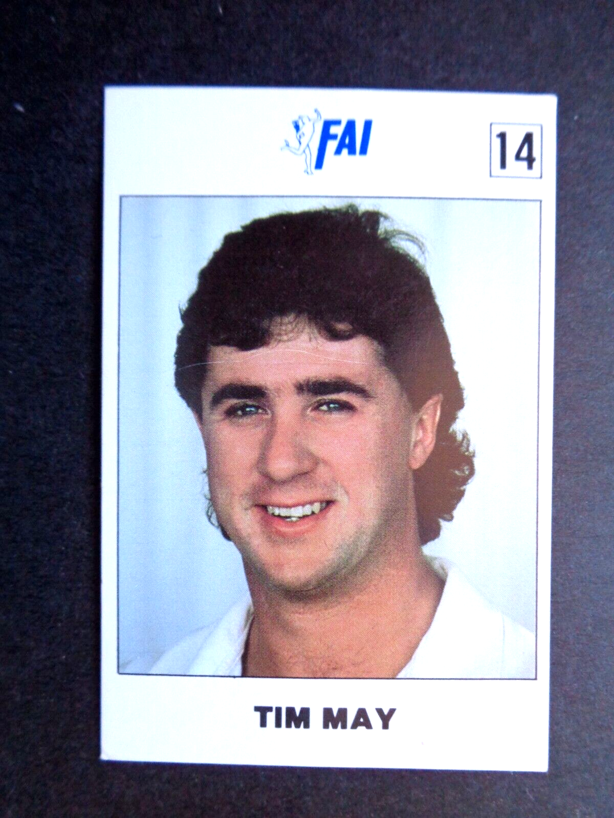 1989-90 FAI AUSTRALIAN CRICKET TEAM *TIM MAY* PROMO CARD #14 HTF | eBay ...
