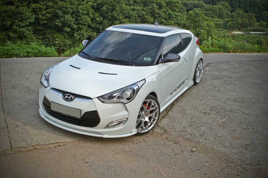For Hyundai Veloster 2012-2017 MOD Style Unpainted Black Side Skirts ...