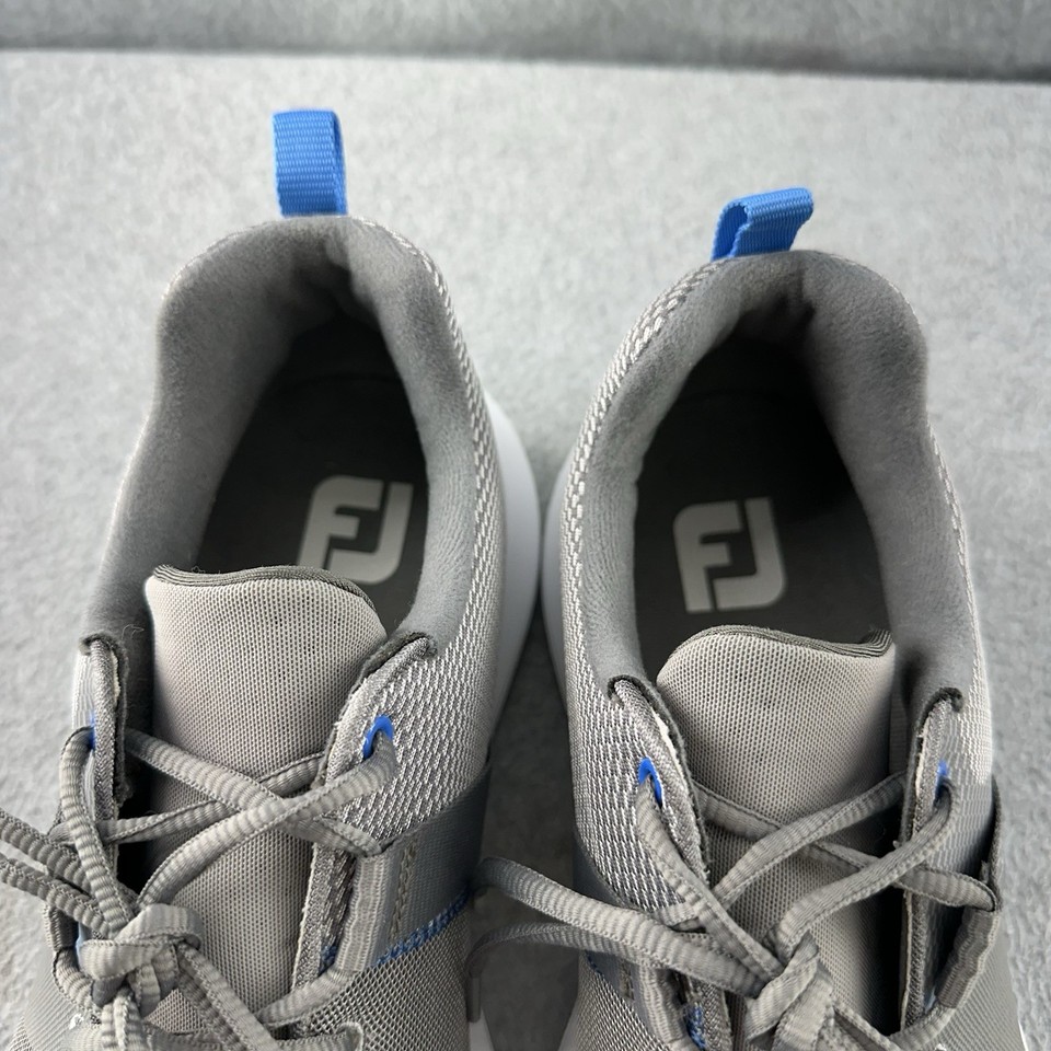 FootJoy Flex FJ Men's Spikeless Golf Shoes Sneakers Size 11 Gray White ...