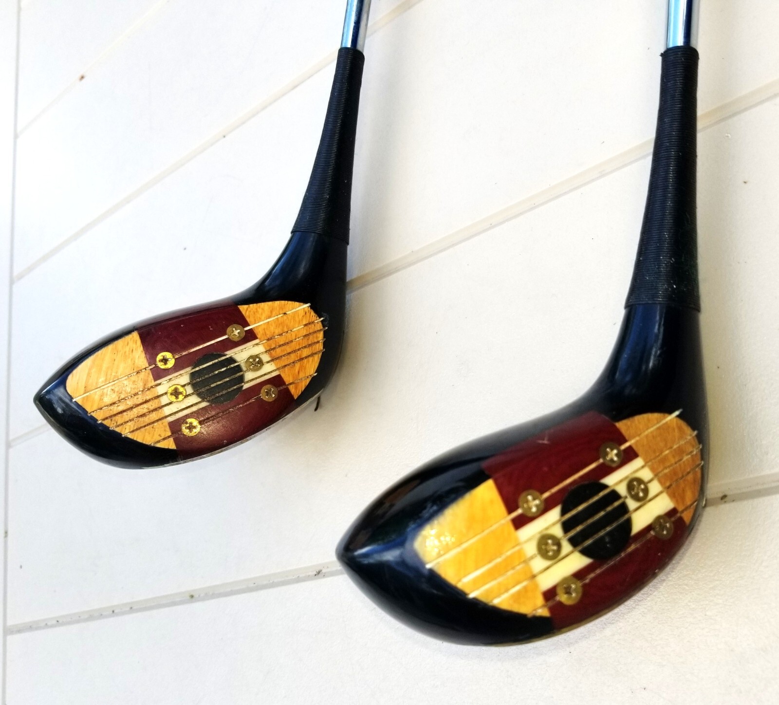 Vintage Cleveland Classic Oil Hardened TC15 Persimmon Driver & 3 Wood ...
