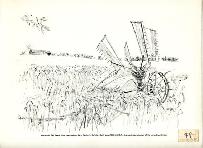 McCormick Sail Reaper drawing, laminated A4 | eBay