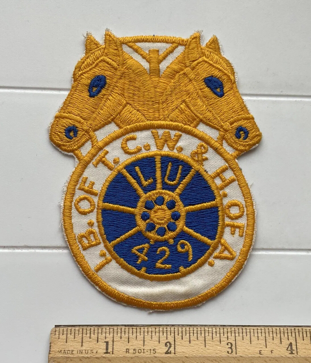 Brotherhood of Teamsters LU Local Union 429 Embroidered Patch Badge | eBay