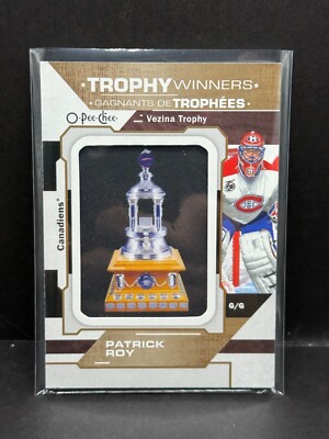 2019-20 O-Pee-Chee Trophy Winners SSP P-63 Patrick Roy Canadiens Vezina ...