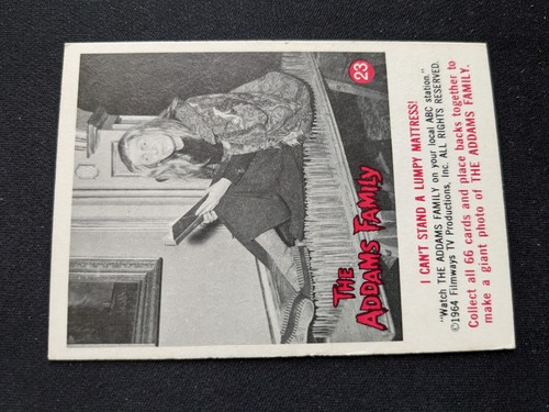 1964 Donruss The Addams Family # 23 I Can't Stand a Lumpy Mattress! (EX ...