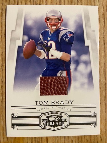 Tom Brady 2007 Donruss Threads Game Used Ball Card #/250 | eBay