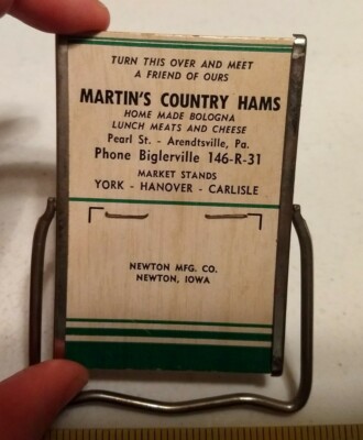 Vintage Martin's Country Hams Arendtsville Biglerville York Hanover ...