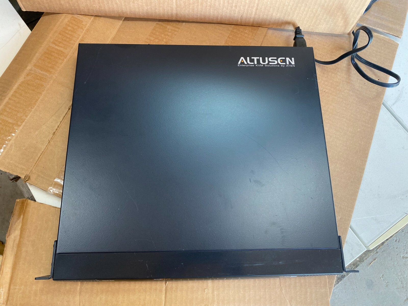 Aten Altuscn Altusen KN2124v 24 Port IP KVM Over the NET Switch Dual AC ...