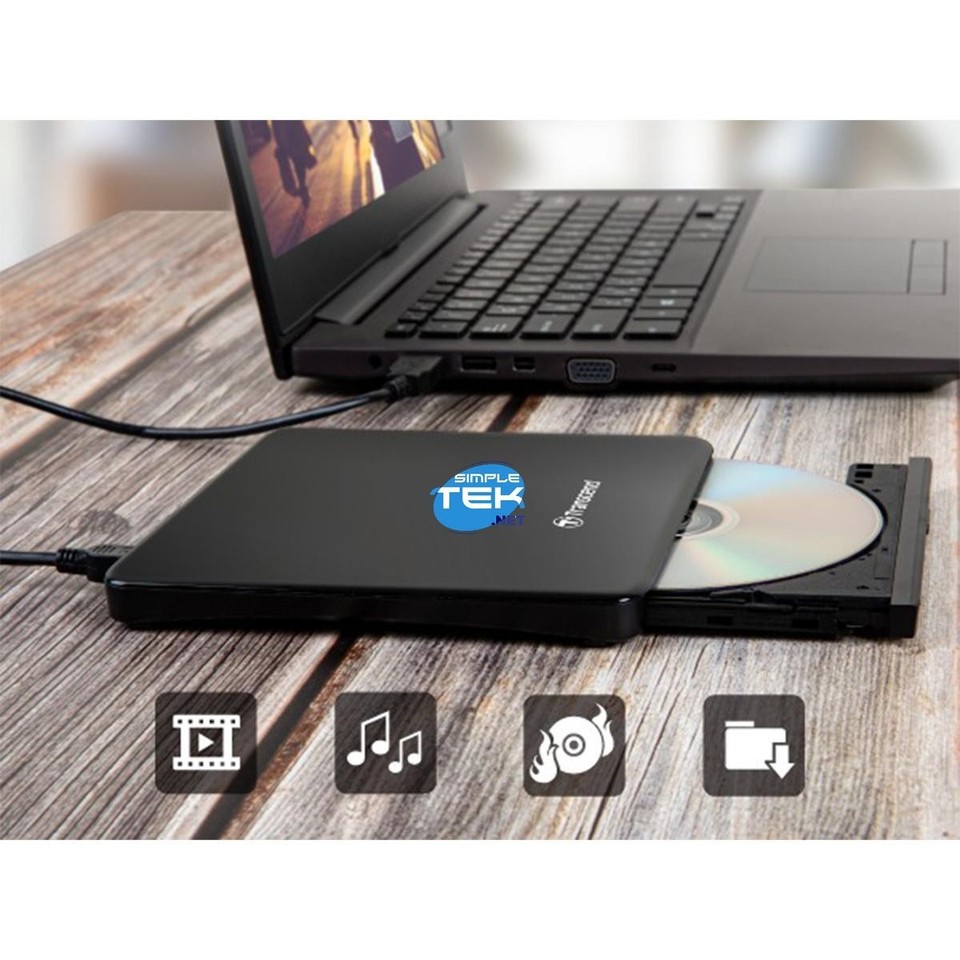 Transcend Portable Wired USB DVD-RW CD-R Burner | eBay