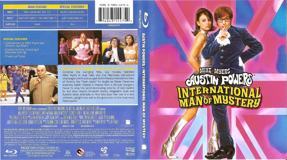 Austin Powers International Man Of Mystery Dvd