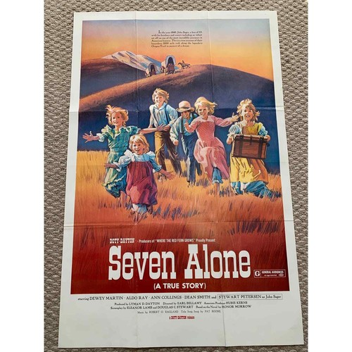 Seven Alone 1974, Western/Family Original Vintage One Sheet Movie ...
