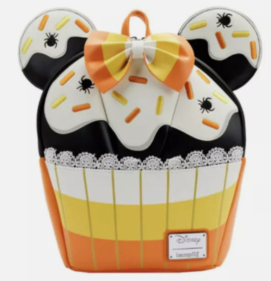 Loungefly Mini Backpack MINNIE MOUSE Candy Corn Cupcake Halloween Glow ...