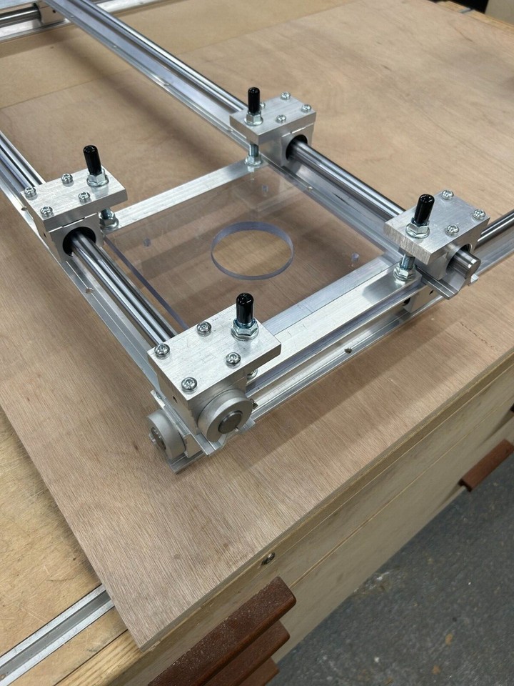 Slab Flattening, Router surfacing facing jig, Router sled, linear rail ...
