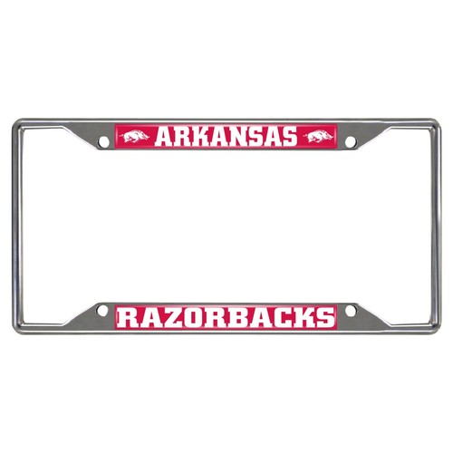 Fanmats NCAA Arkansas Razorbacks Chrome Metal License Plate Frame | eBay