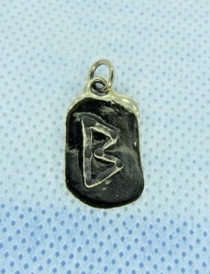 Beorc Runestone of Growth-Bronze Medieval Norse Viking Pagan Pendant ...