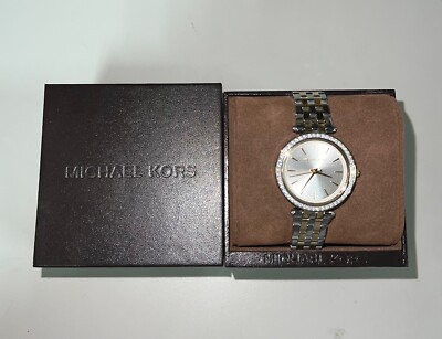 MICHAEL KORS Darci MK3405 White Dial Lady's Watch Genuine FreeS&H ...