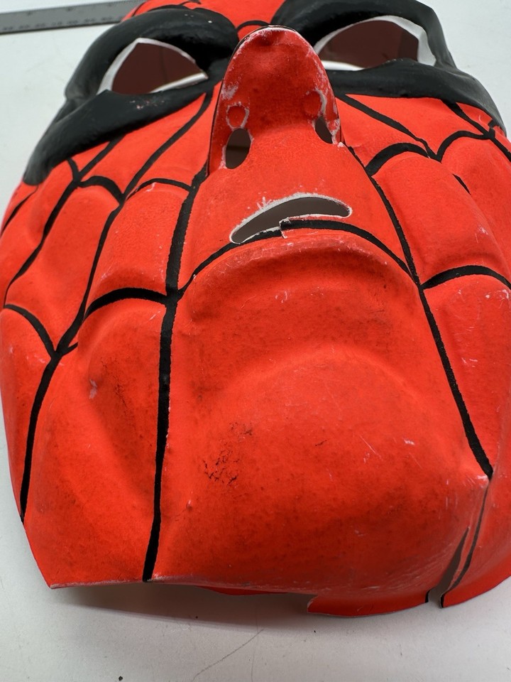 Vintage 70s Ben Cooper Spider-Man Halloween Mask Decor Vacuform ...