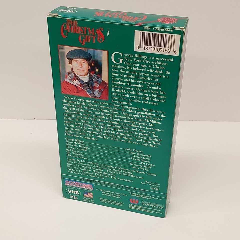The Christmas Gift: John Denver (VHS, 1990, Goodtimes Home Video) Free ...