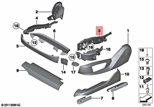 BMW OEM 14-16 X5 Seat Track-Rail Cover Right 52107317458 | eBay