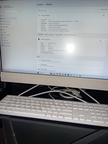 HP All-in-One 24-f0xx ( 960TB SSD, AMD A9, 3.10 GHz, 8GB ) Desktop PC ...