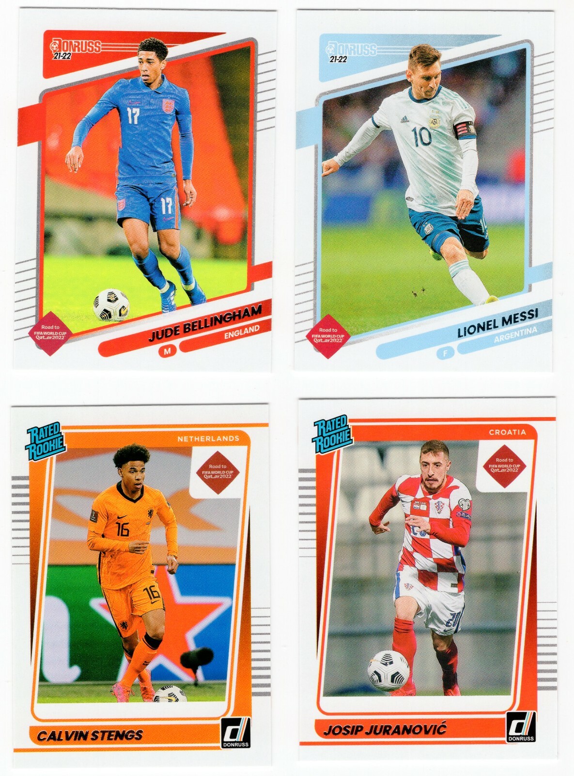 2021-22 Donruss Soccer Road to Qatar Base RCs & Rated Rookies #1-200 ...