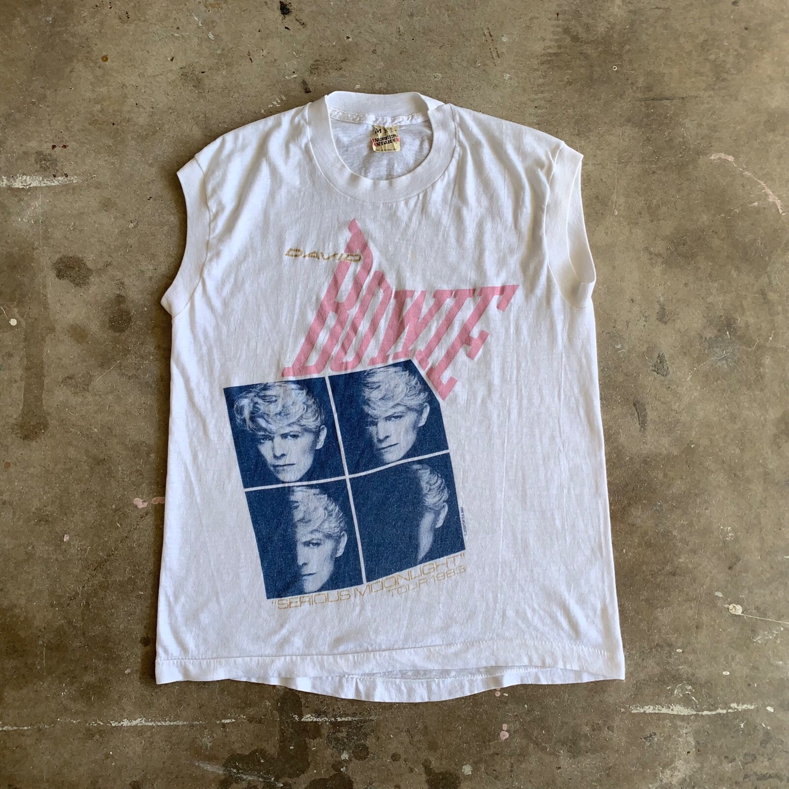 1983 VINTAGE 80s DAVID BOWIE SERIOUS MOONLIGHT TOUR '… - Gem