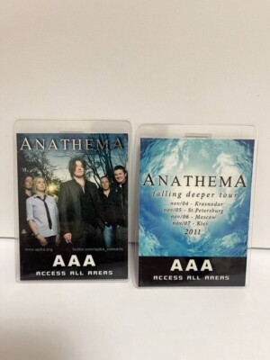 ANATHEMA AAA LAMINATE PASS BACKSTAGE VIP | eBay