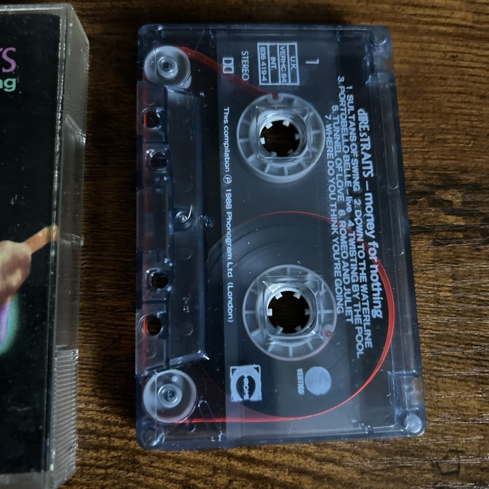 Dire Straits - Money For Nothing. Cassette Tape hits tested excellent ...