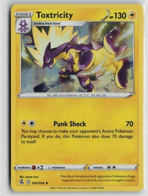 Pokemon TCG Fusion Strike Toxtricity x1 NM Holo 107 | eBay