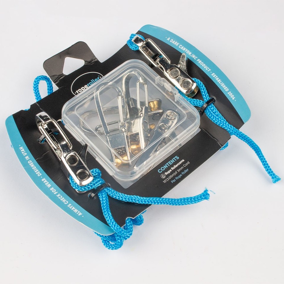 6 Hooks Rope with Roller Tensioner Lock Buckle Tie Down Rope Cargo ...