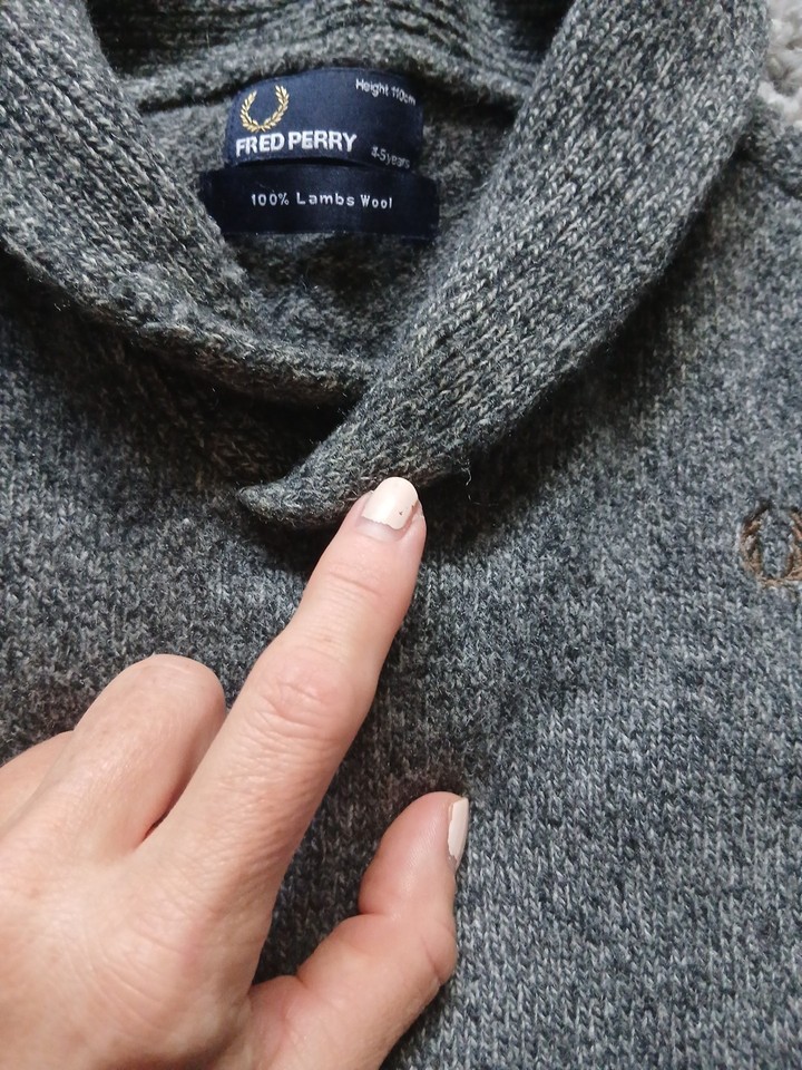 Fred Perry Boys Lambswool Jumper Age 4-5 | eBay