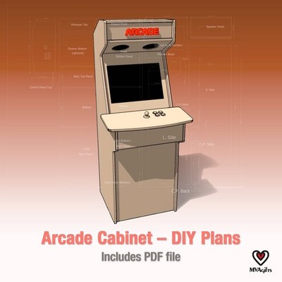 Arcade Cabinet Complete Plans – Build from Scratch | PDF Digital ...
