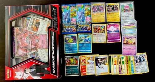 Pokemon Team Rockets Mewtwo EX Box +2 Sealed Japanese GO Packs + Bonus ...