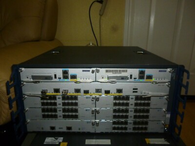 HP MSR4080 Router JG402A w/ 2x MPU-100,1x SPU-100,5x JG434A,1x JG432A ...