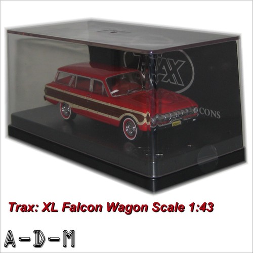 Ford XL Falcon Squire Wagon Red TRAX TR38D 1:43 Scale Diecast Model Car ...