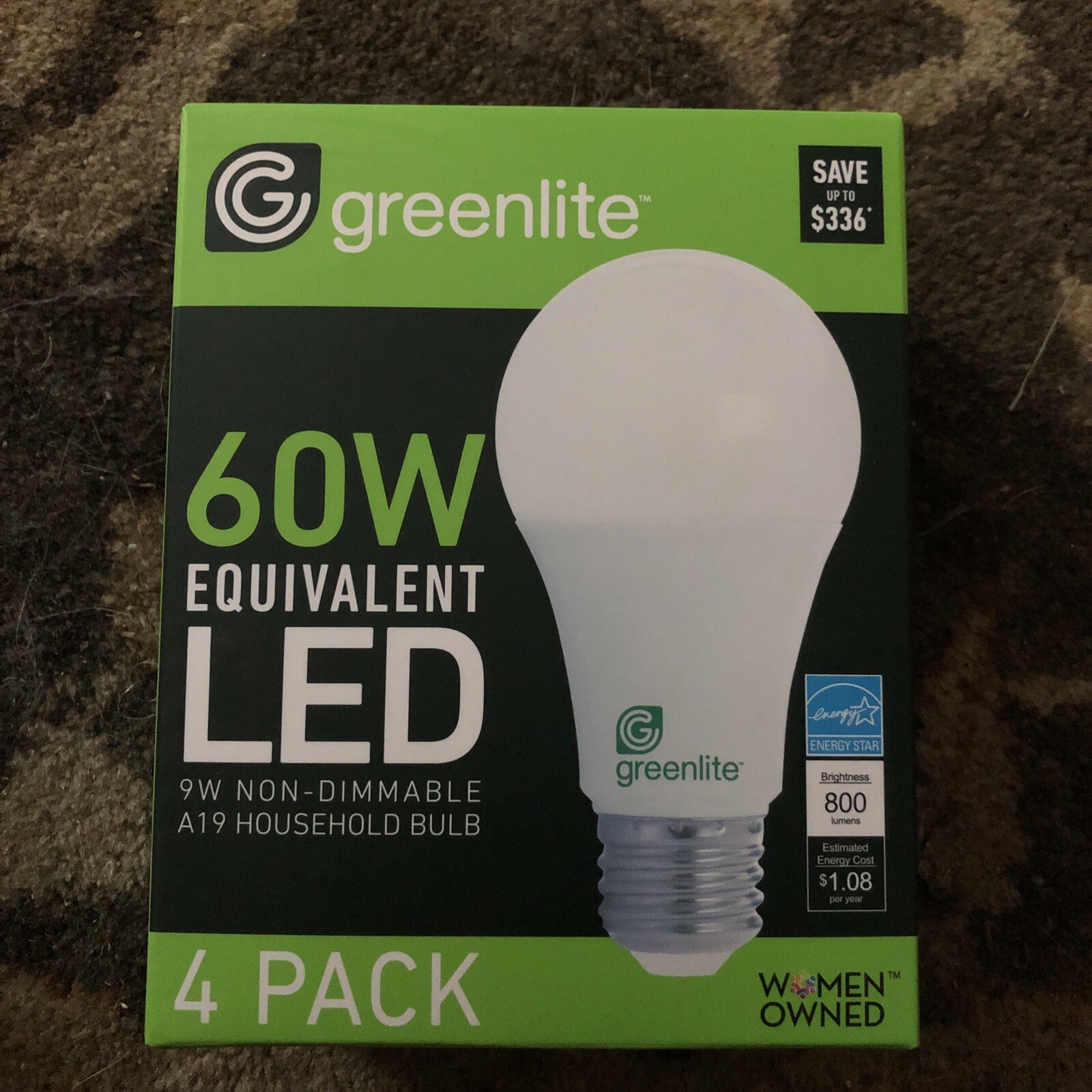Greenlite A19 LED 4 Pack 9w/60w 800 Lumens 3000K Bright White for sale ...